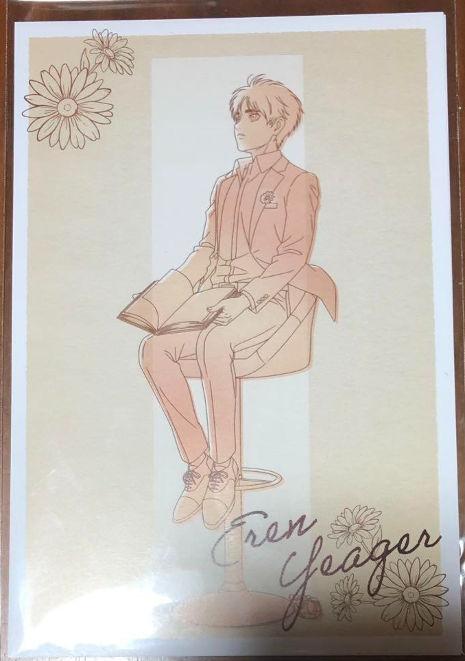 Japanese anime Attack on Titan Postcard Eren Yeager Edith | eBay