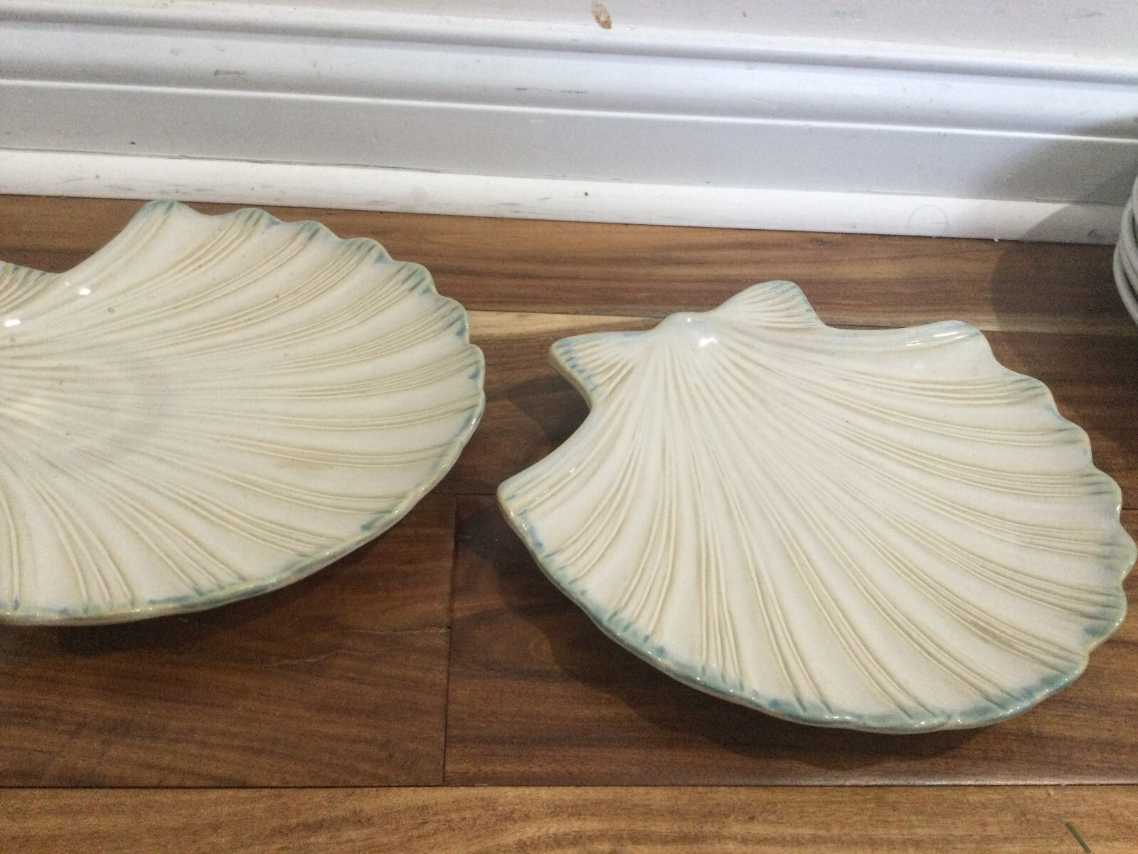 Shoreline Collection Home Studio Seashell Dinner ? SALAD PlateS Set Of ...