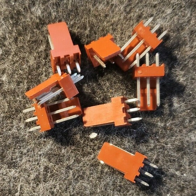 100pcs PCB header 3-Pin connector New USA Shipper NOS (C3B3) | eBay