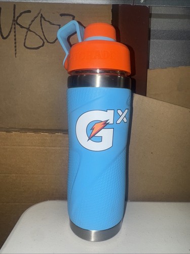 GATORADE Gx 32 OZ. STAINLESS STEEL BOTTLE NEON BLUE | eBay