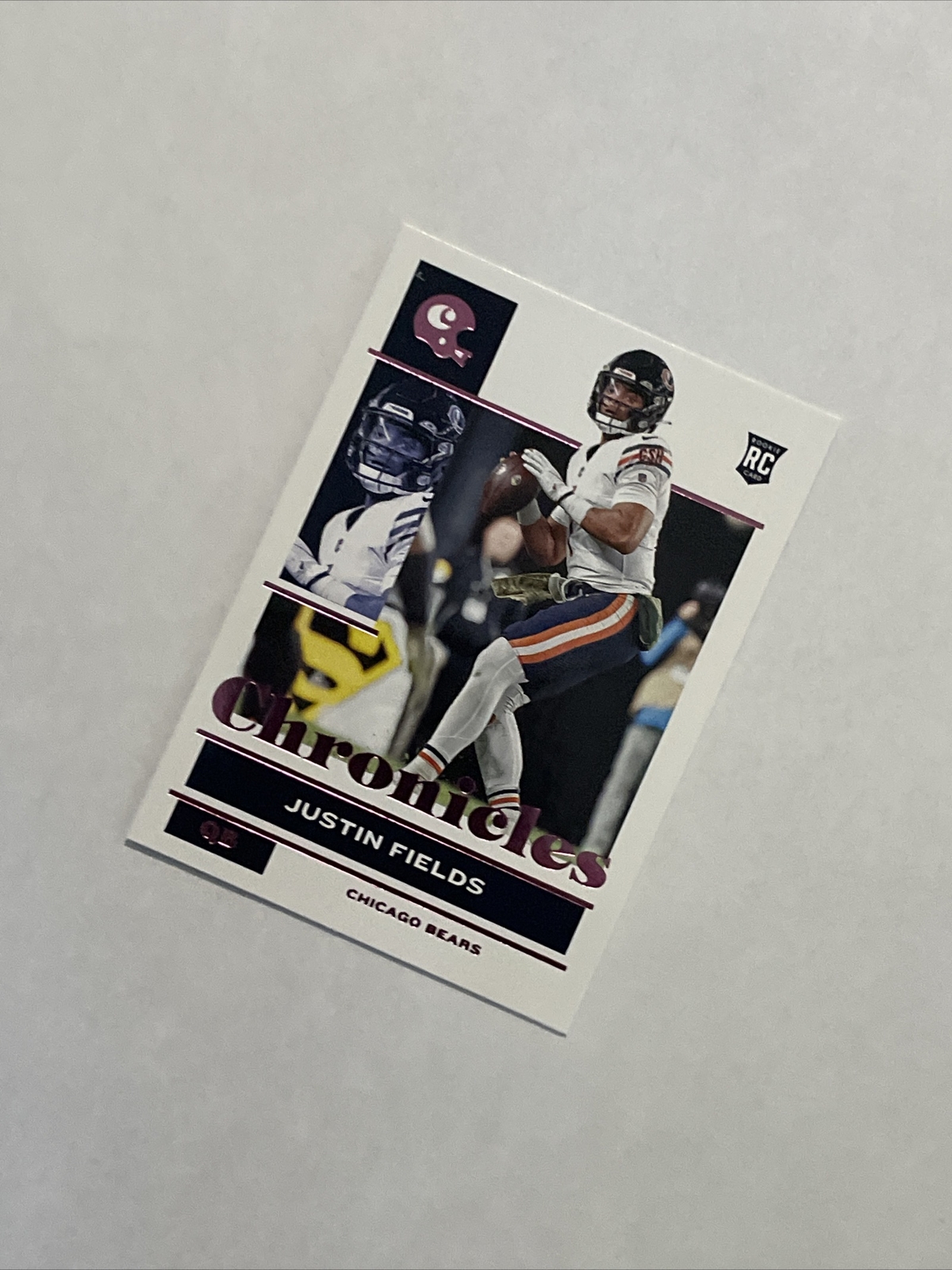 2021 Justin Fields PINK Chronicles Rookie Card Chicago Bears | eBay