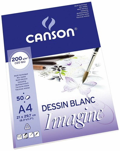 [Ref:200006008-3] CANSON Lot de 3 Blocs Dessin Imagine 50 Feuilles A4 ...