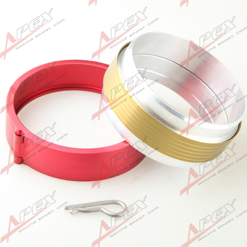 Universal Aluminum 2.5" Turbo Clamshell Clamps Clamp Red | eBay