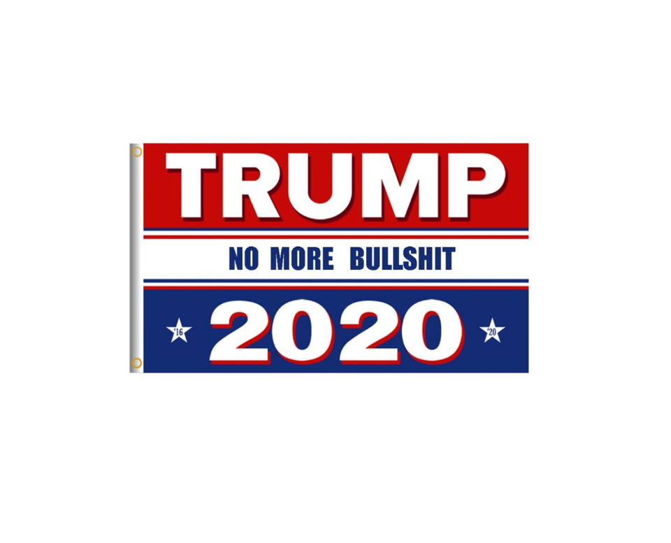 RWB Trump Flag No More BS 2020 Make America Again 3x5 Feet MAGA Flag ...