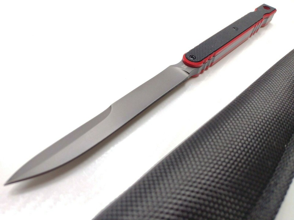 Slim Design Self Defense Spike Shiv Full Tang Fixed Blade Knife G10 ...