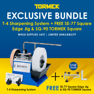 Tormek T-4 w/Free Square Edge Jig & Tormek Square Bundle | eBay