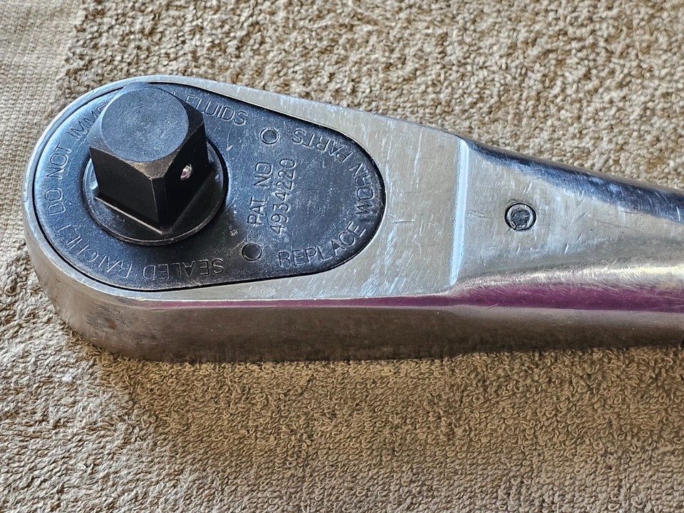 Snap-on QD4R600 Ratchet Click Torque Wrench 3/4" Drive L872 100-600 Ft ...