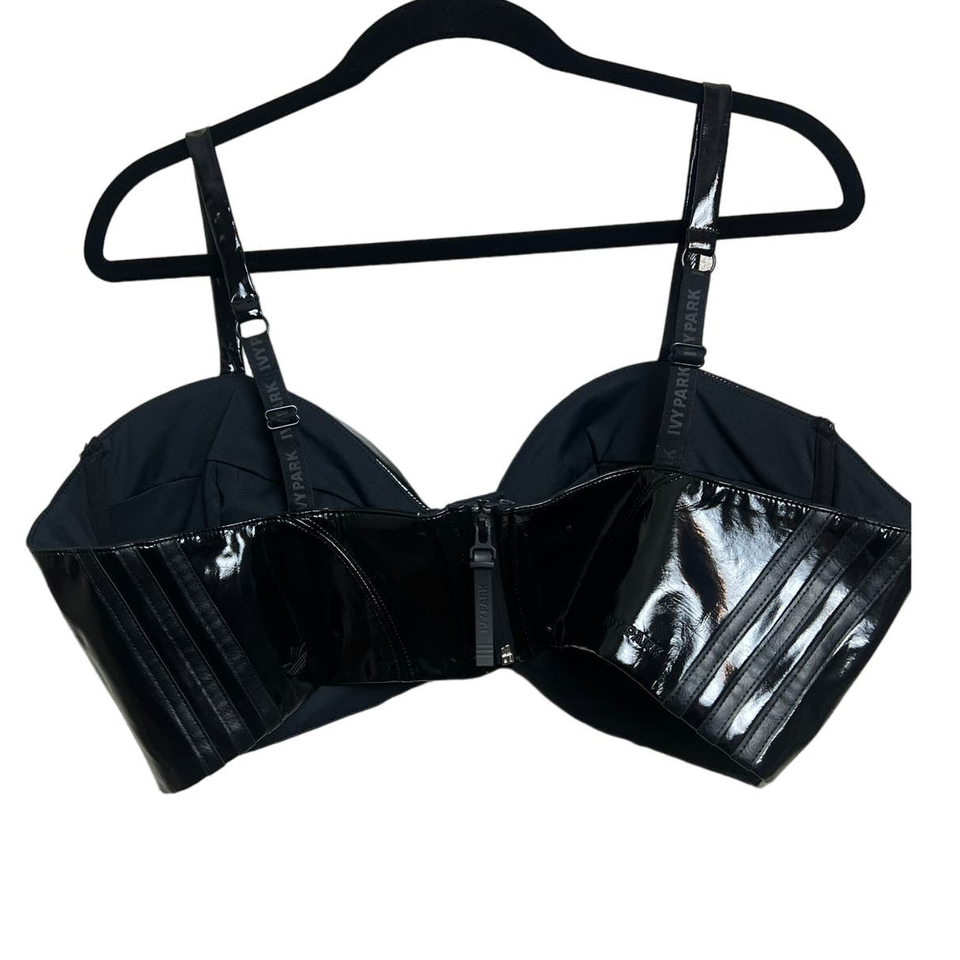 Ivy Park Noir x Adidas Black Latex Bra Top NWOT Sz. 2X | eBay