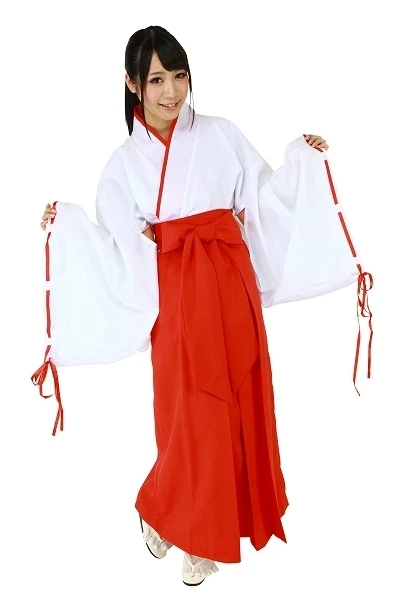 Set Of Miko Suit Traditional Japanese Costume Vector Image, 41% OFF