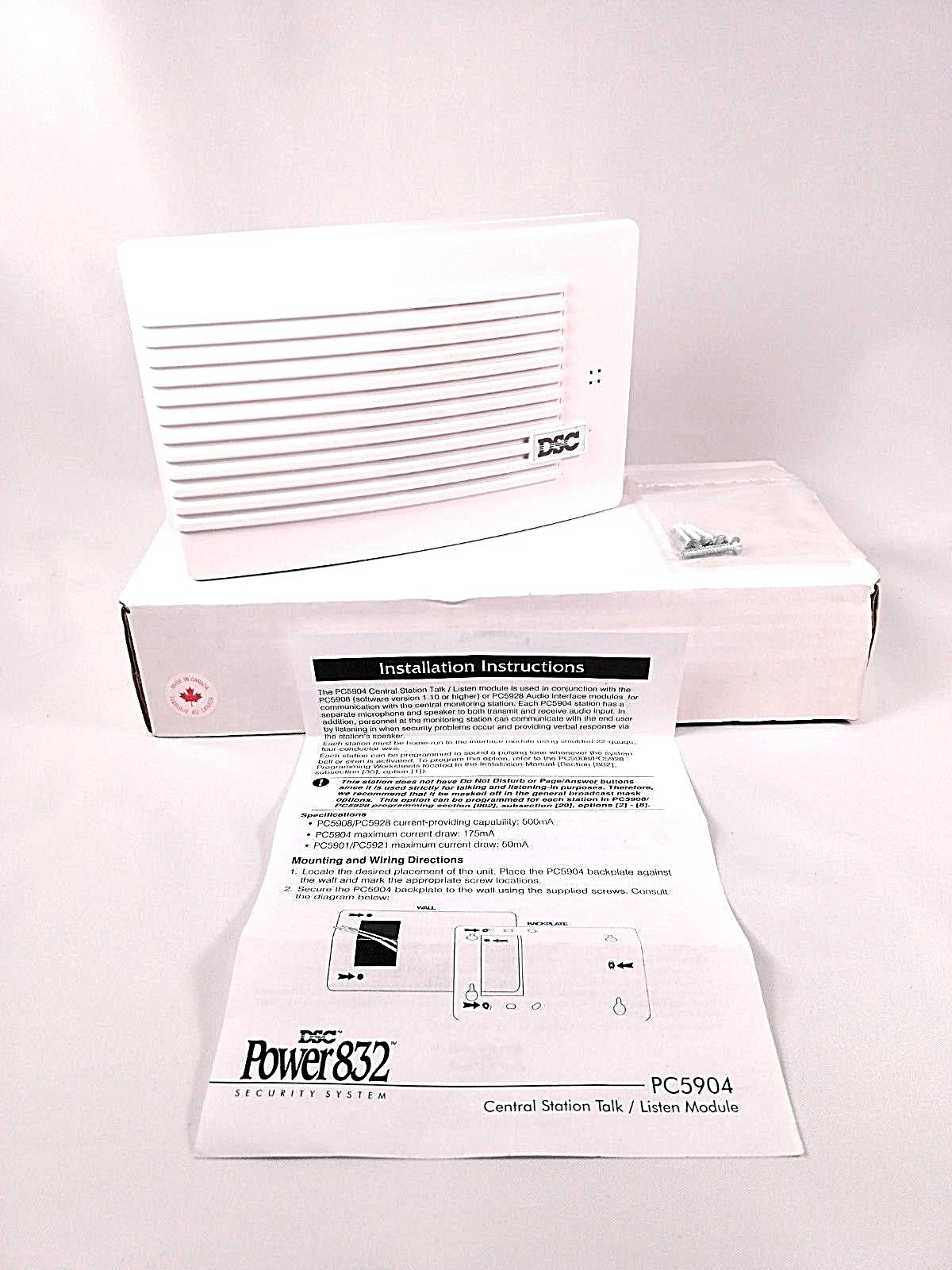 DSC Power 832 Talk/Listen Module P5904 security alarm | eBay