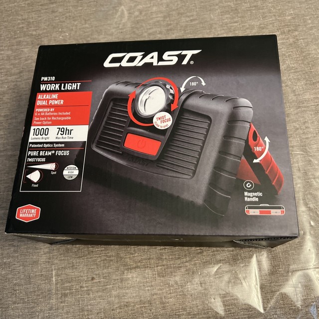 Coast 30363 Polycarbonate 700 Lumens LED AA Work Light With Magnetic ...