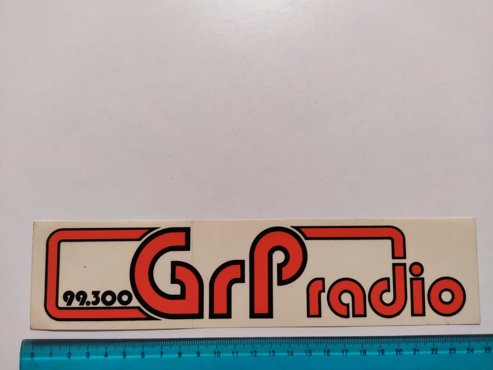 Adhesive Grp Radio Fm 99.300 Sticker Autocollant Kleber 80s Kleber ...