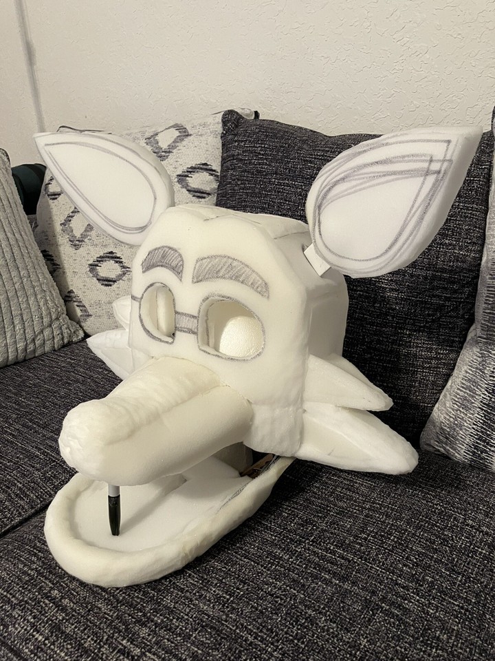 PRE ORDER Foam Base Foxy Head Fnaf Costume Cosplay Five Nights At ...