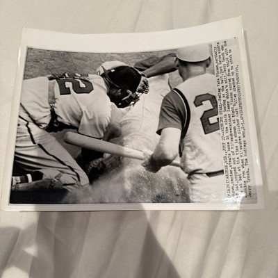 Vada Pinson & Jerry Lynch Reds 1961 Original AP Wire Photo Sammy White ...
