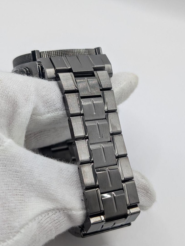 Bulova 98B229 Precisionist Chronograph Men’s Watch Used Rare Gray Strap ...