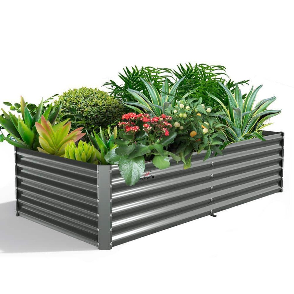 Cesicia Raised Garden Bed Modular Planter Boxes 8'Lx4'W x1.5'H ...