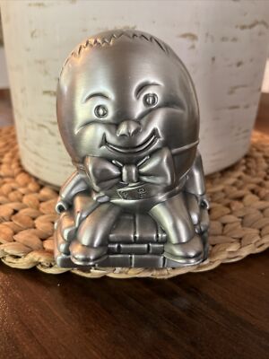 HUMPTY DUMPTY BABY KIDS PEWTER PLATED MONEY BOX BANK Nursery Rhymes | eBay