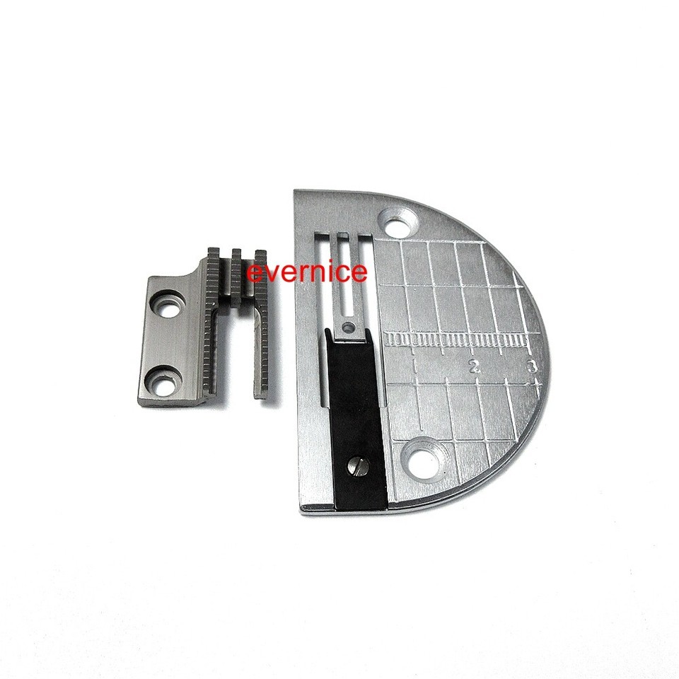 Needle Plate+Feed Dog Anti Wrinkle For Single Needle Industrial Sewing ...