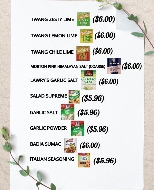 Mini Keychain Seasonings Travel Size Food Lovers Seasonings 53 To ...