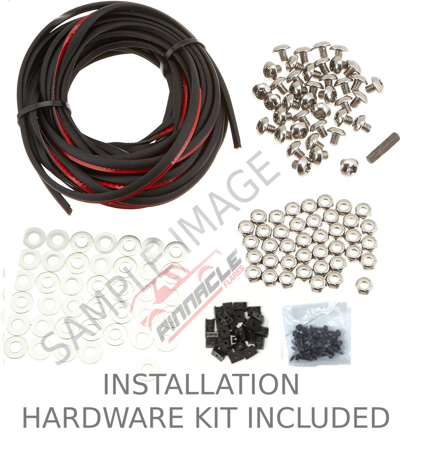 Pocket Rivet style fender flares fits FORD F-150 18-20 non-Tech Package ...