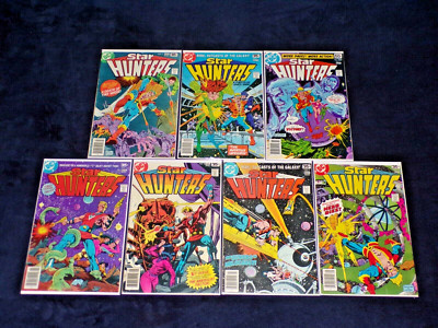 STAR HUNTERS 1 2 3 4 5 6 7 LOT DC COMICS 1977 COMPLETE SERIES BRONZE ...