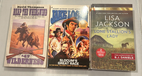 Lot of 19 American Western Genre Variety Paperback Fiction Books EUC ...