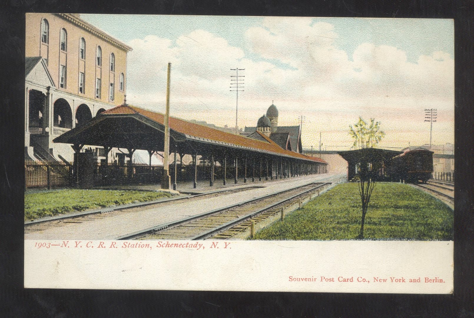 SCHENECTADY NEW YORK NY CENTRAL ARAILROAD DEPOT STATION VINTAGE ...