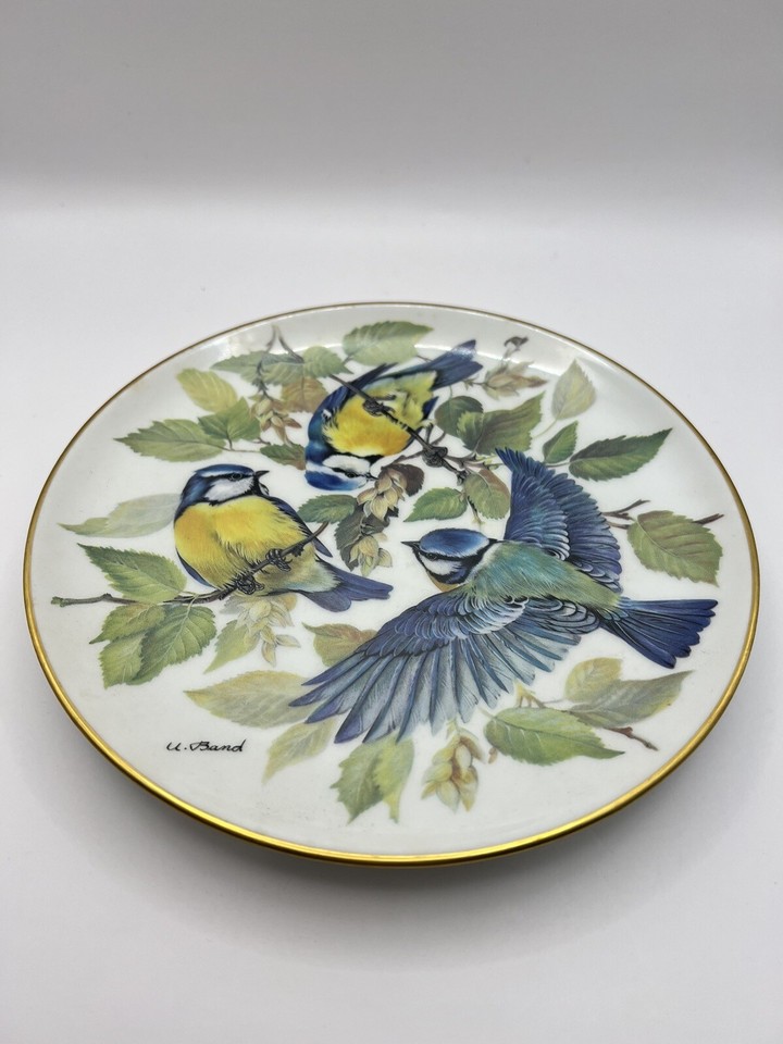 WWF 1985-1986 Ursula Band Bird Plates Gold Rim Germany Alt ...
