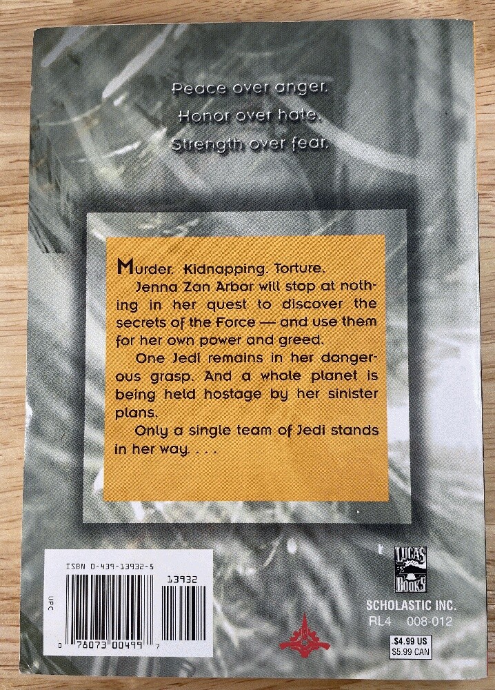The Dangerous Rescue (Star Wars: Jedi Apprentice), Scholastic books, 2001 9780439139328| eBay