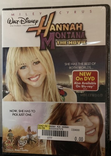 Disney Hannah Montana The Movie DVD 2009 W/ Magic Code Movie Rewards ...
