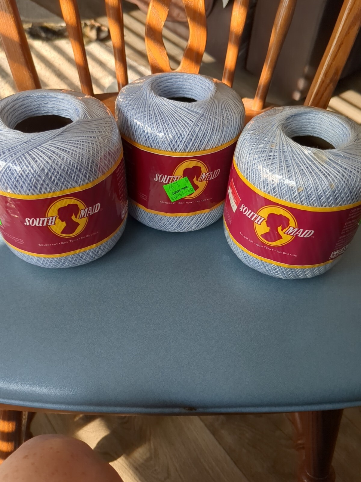 Lot Of 3 South Maid Crochet Cotton Thread D54-1 Size 10 Bridal Blue479 ...