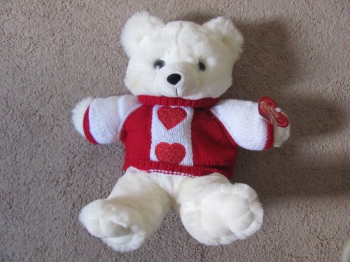 Soft Expressions Valentine Teddy Bear with Tag. 18". | eBay