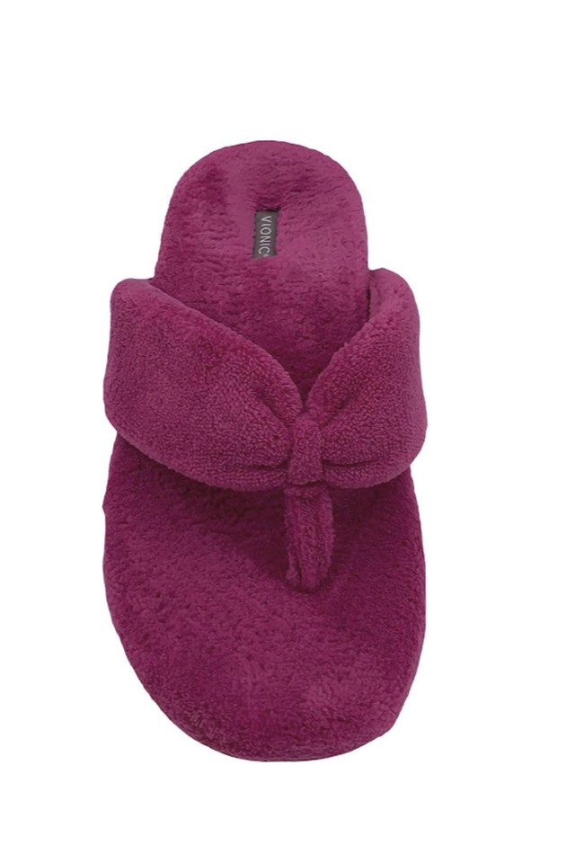 Vionic Terry Thong Slippers Lydia Berry | eBay