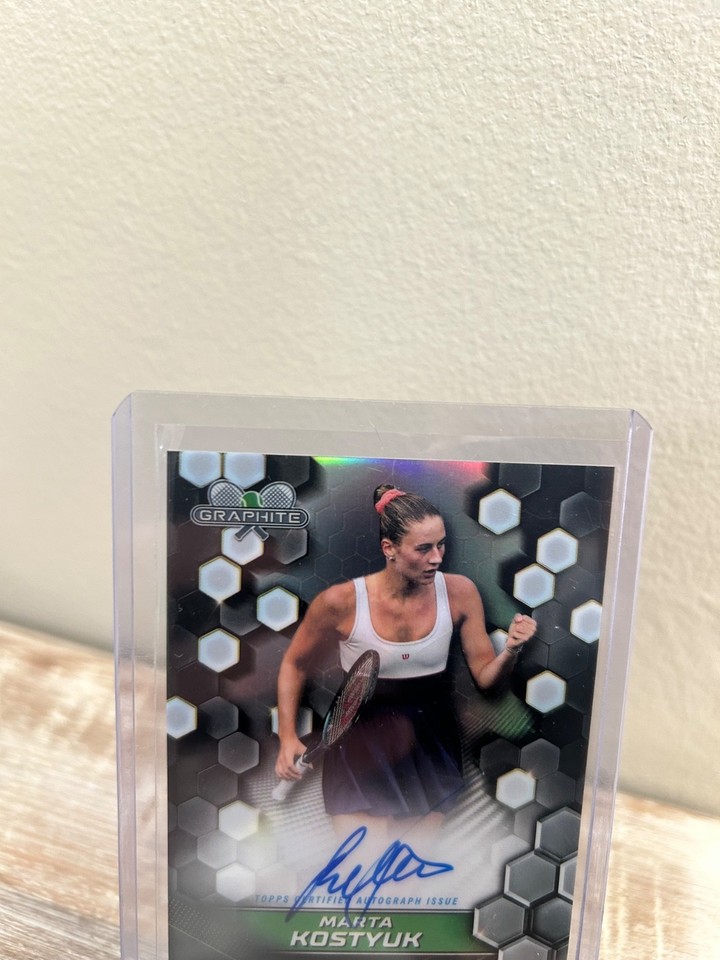 2024 Topps Graphite Tennis Marta Kostyuk On Card Autograph | eBay