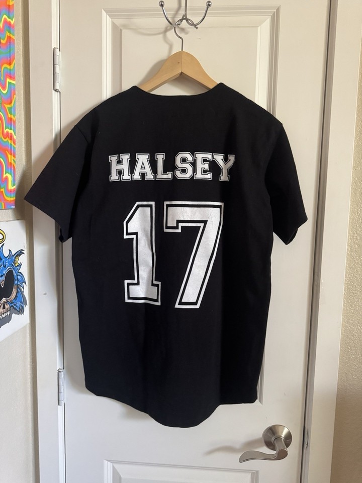 Halsey Badlands Shirt Mens S Baseball Jersey American Apparel 2017 Tour ...