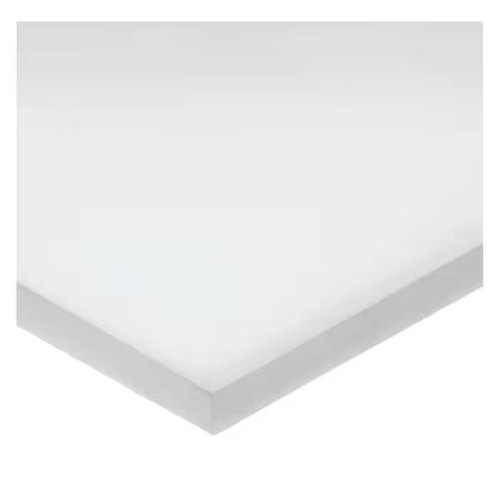 White UHMW Polyethylene Rectangle Stock 48" L x 2" W x 1/2" Thick ...
