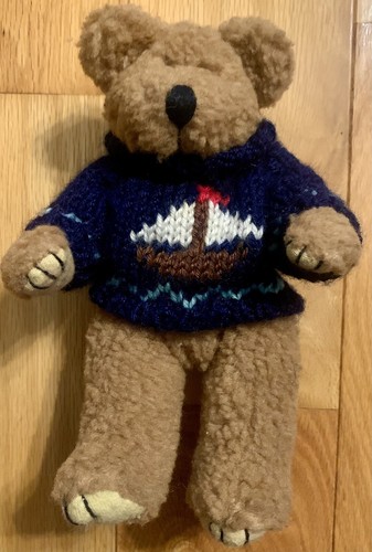 Vtg Berkeley Designs 7” Jointed Bear 1990s Nautical Sweater | eBay