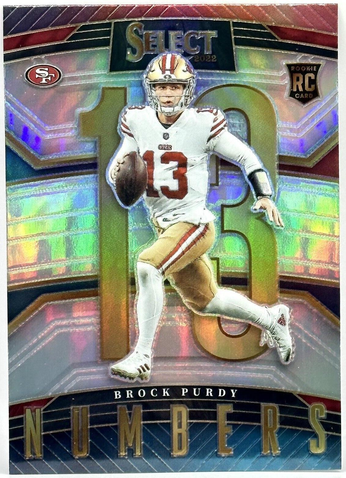 2022 Panini Select - Select Numbers Brock Purdy #SN-5 Silver Prizm (RC ...