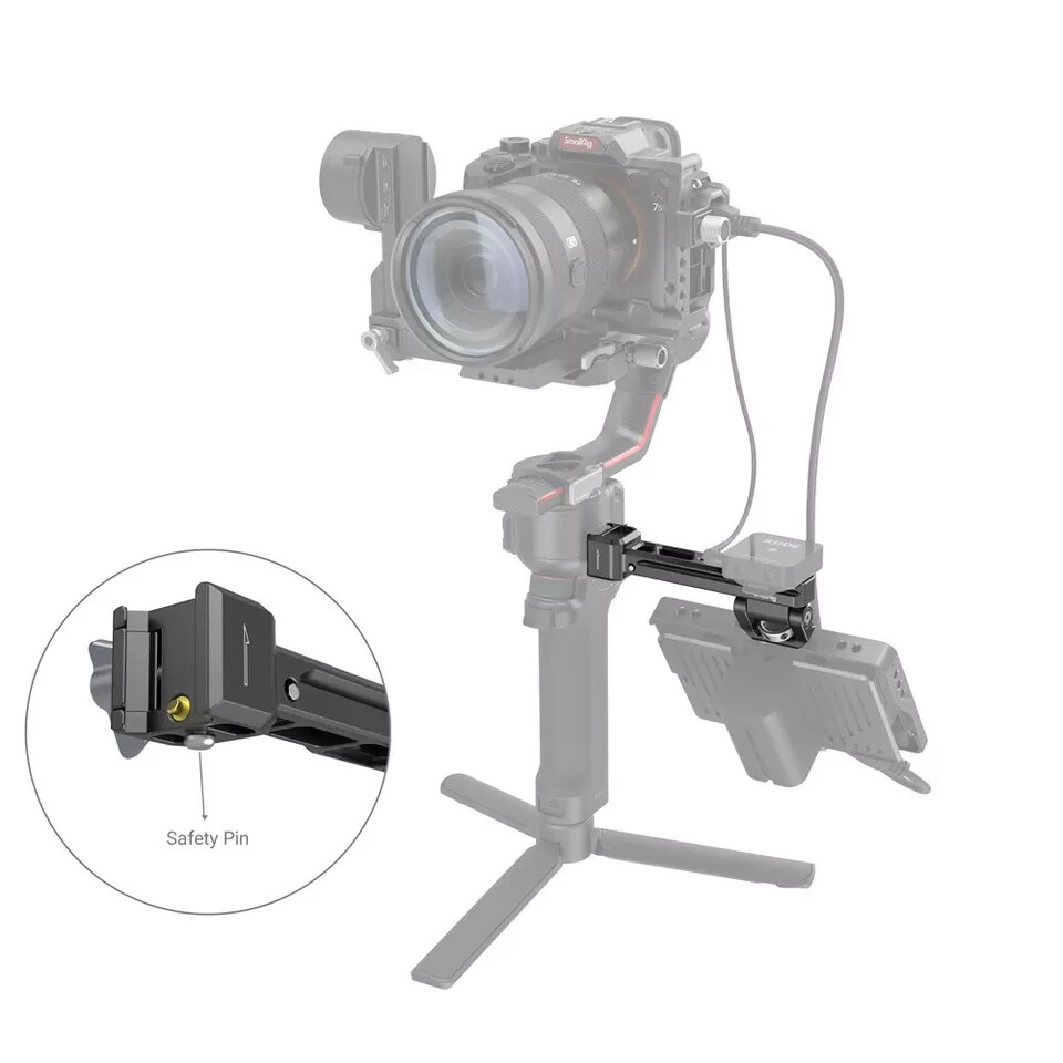 SmallRig Adjustable Monitor Mount for Select DJI & Zhiyun Handheld ...