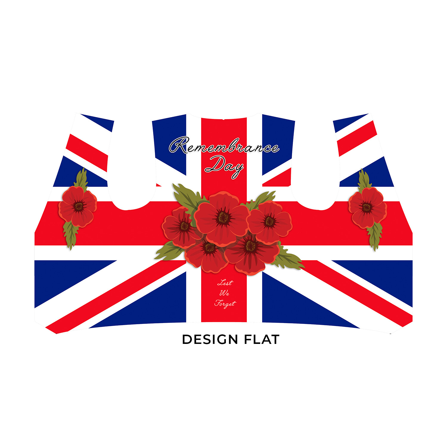 Remembrance Day Union Jack Poppy - Novelty Costume Fancy Dress ...