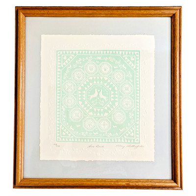 Mary Rutherford Love Birds Art Print Embossed Quilt 129/3100 Signed ...