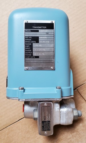 Foxboro 11DM-BS1 Pneumatic Differential Pressure Transmitter Span: 20 ...