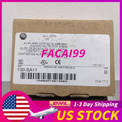 New Sealed Allen Bradley 100-SA11 auxiliary contact block Free Shipping ...