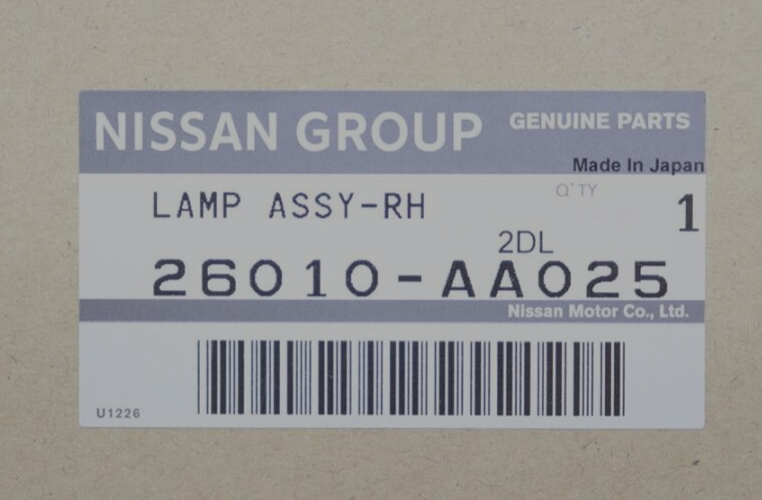 JDM OEM R34 GTR Headlight Light Lamp GT-R BNR34 ZENKI HALOGEN RH RB20DE ...