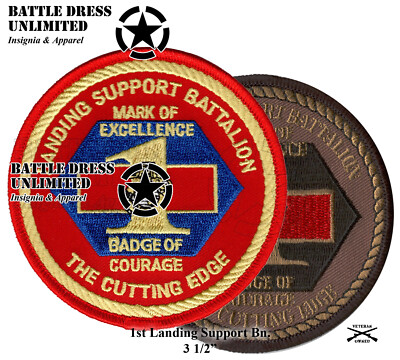 1st Landing Support Battalion Patch (LSB Marines USMC Bn MCCU Subdued ...