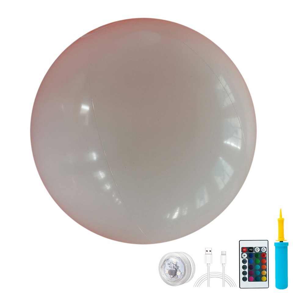 Inflatable Beach Ball Funny Swimming Pool Toy Rechargeable Pool Party ...