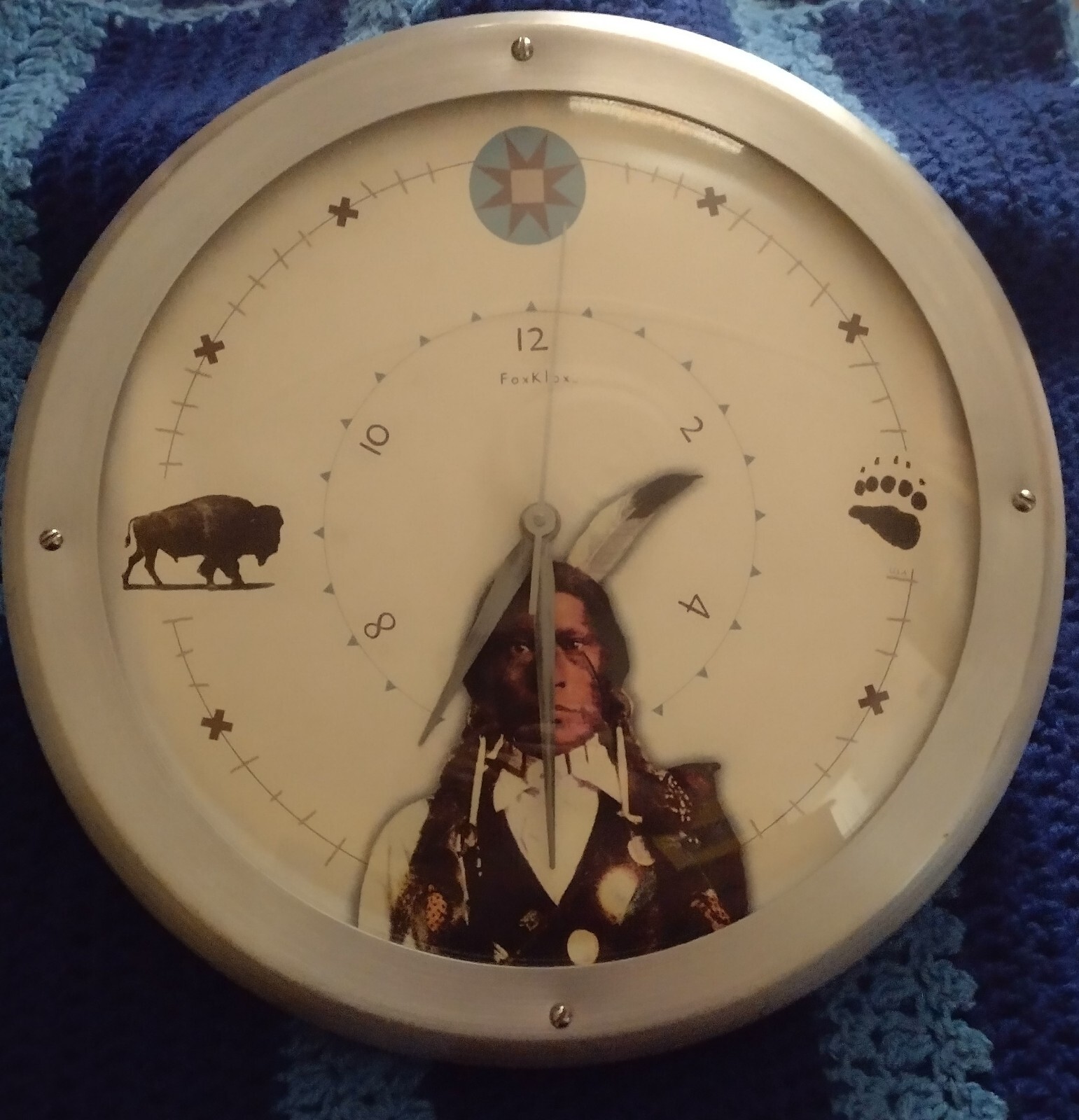 FoxKlox Native American Clock | eBay