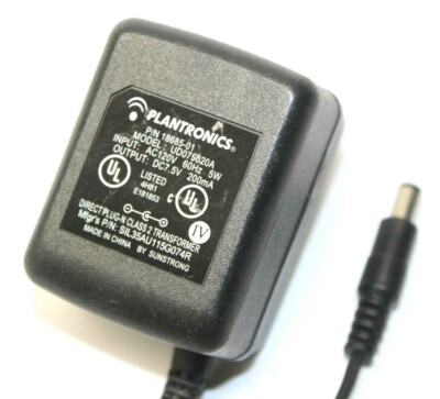 Plantronics UD075020A AC Adapter 7.5V 200mA for M22 M12 MX10 S10 T20 ...