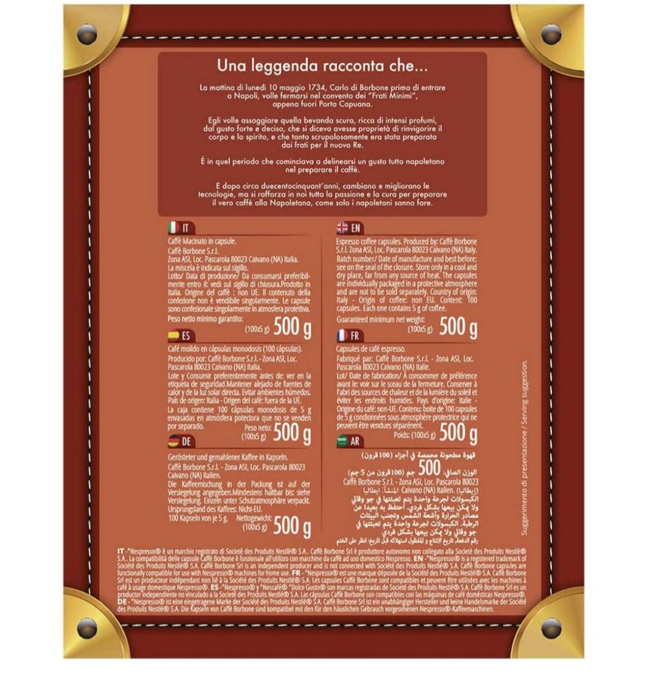 Capsules Caffè Borbone Red Respresso miscela rossa Compatible Machines ...