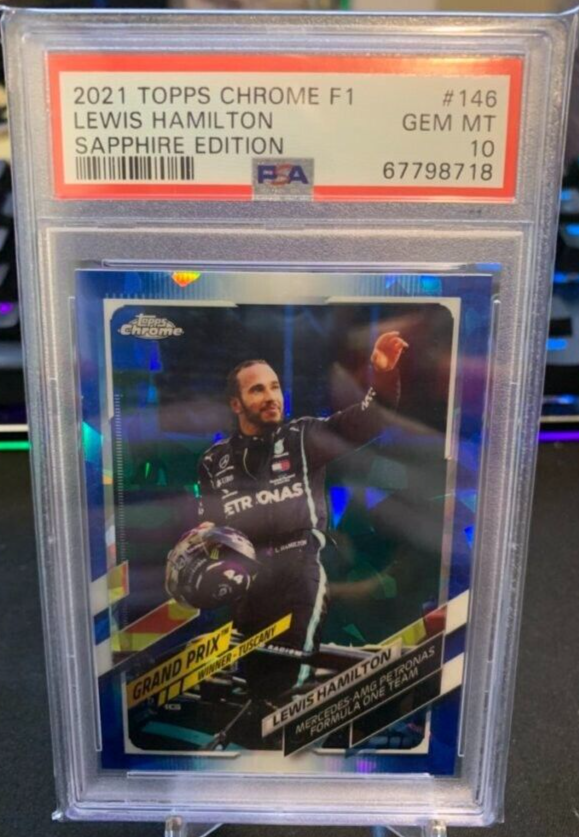 2021 Topps Chrome Formula 1 F1 - 146 Lewis Hamilton - Sapphire Edition ...